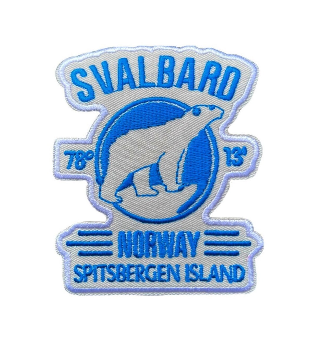 Svalbard Norway Patch (3.5 Inch) Iron-on / Sew-on Badge Spitsbergen Island Travel Souvenir ...