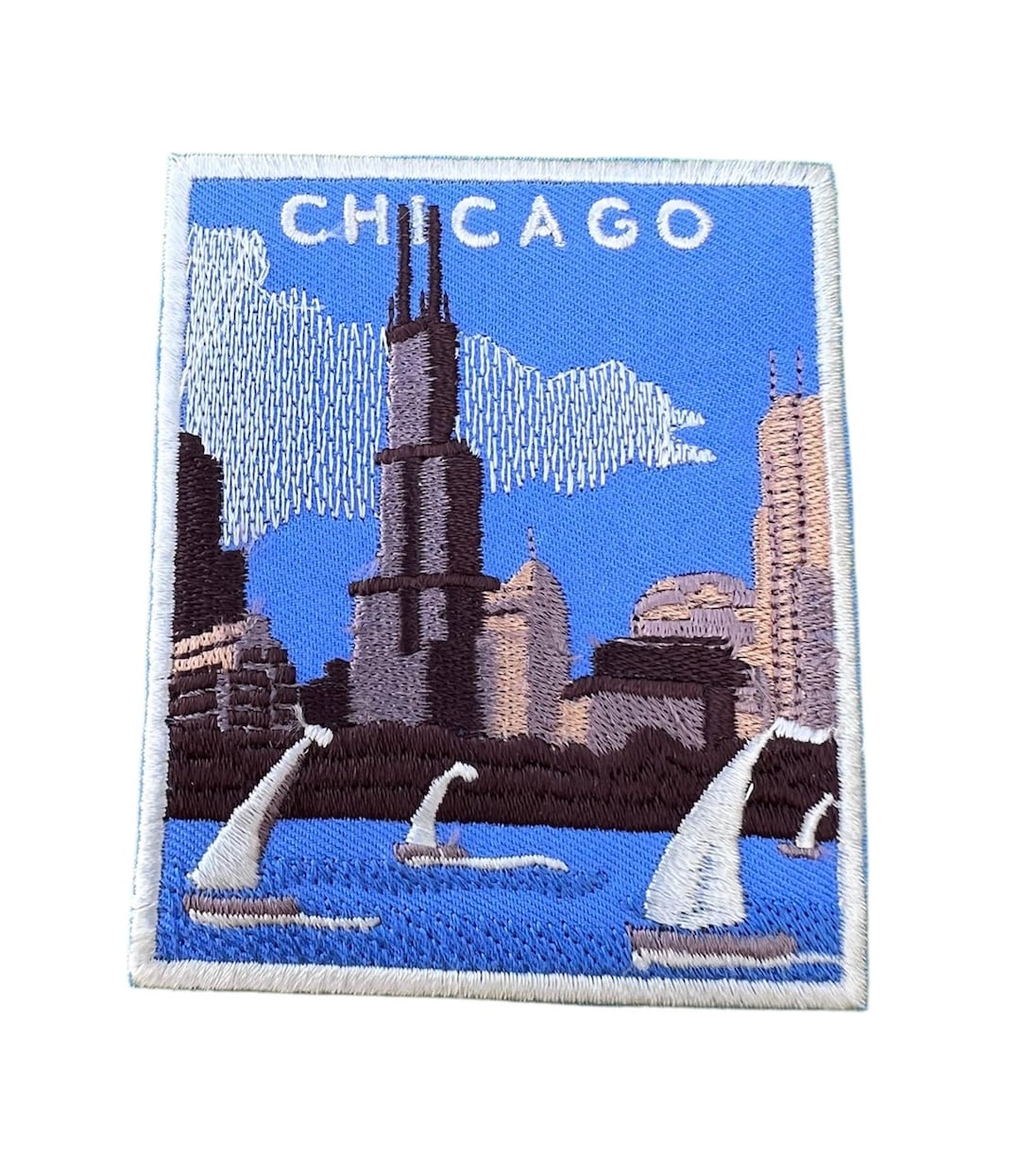 Chicago Illinois Patch (3.5 Inch) Embroidered Iron-on/sew-on Badge ...