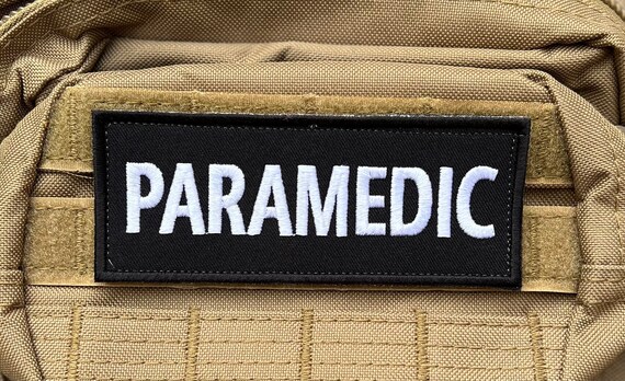 Paramedic Patch 5 Inch Embroidered Laser Cut Badge hook - Etsy
