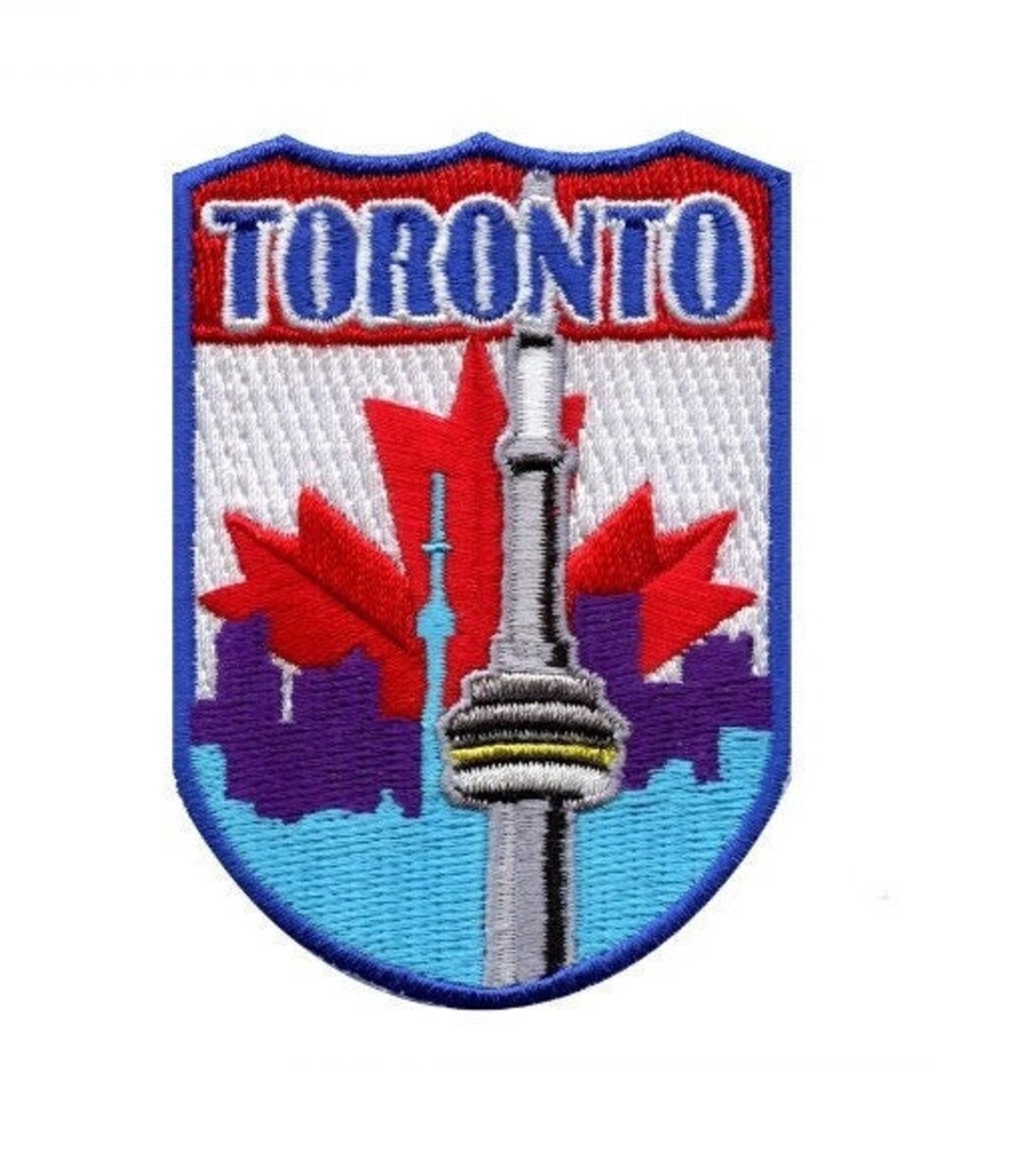 Toronto Shield Patch 3 Inch Iron-on Badge Travel Canada Souvenir Emblem ...