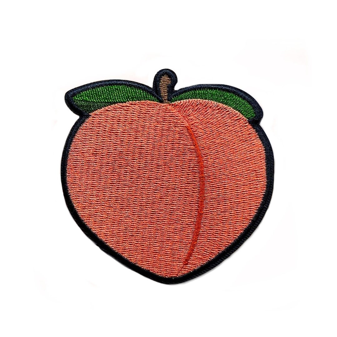 Peach Patch 3 Inch Hook and Loop Badge Funny Meme Emblem Perfect for ...
