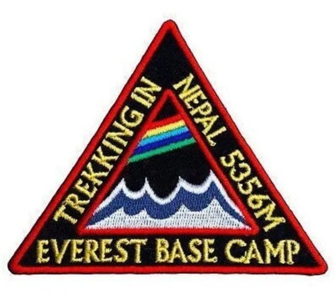 Trekking in Nepal Everest Base Camp Patch (3.5 Inch) Iron/sew-on Badge ...