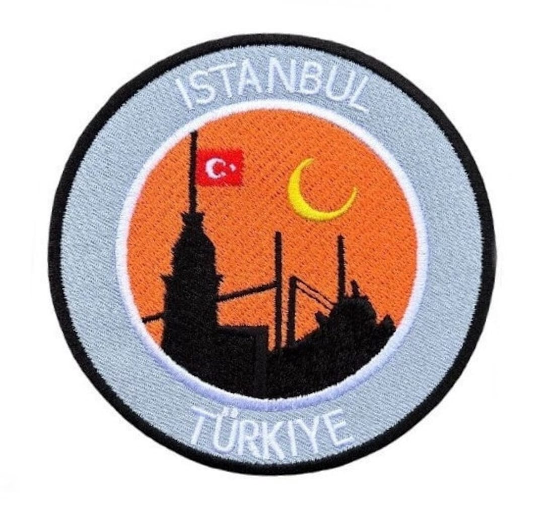 Istanbul Turkey Patch 3.5 Inch Embroidered Iron or Sew-on Badge Turkiye ...