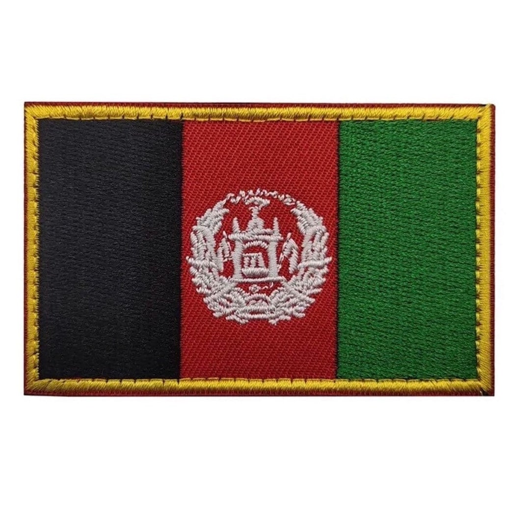 Republic of Afghanistan Flag Patch (3.2 Inch) Hook and Loop Badge ...