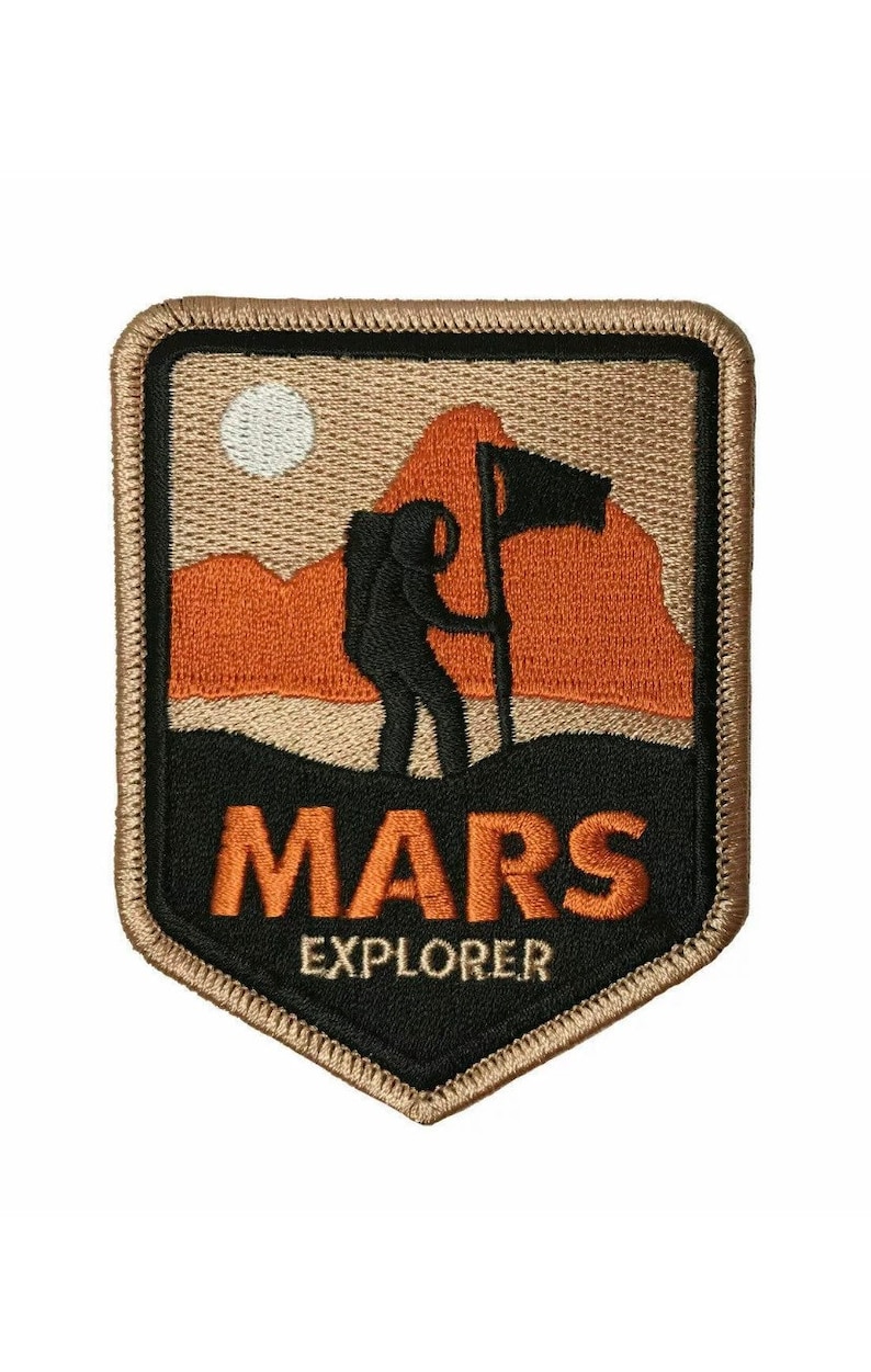 Mars Explorer Patch 3.5 Inch Hook Loop Velkro Badge NASA | Etsy