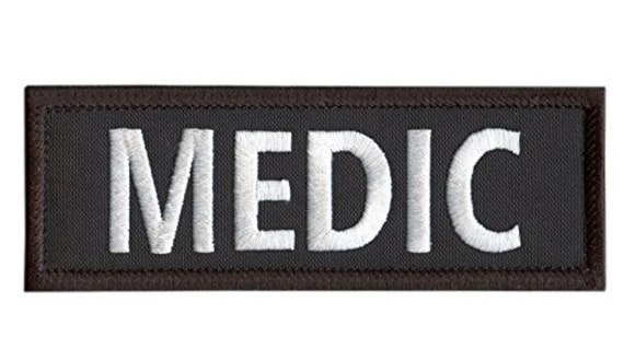 Medic Patch 5 Inch Embroidered Laser Cut Badge hook Loop | Etsy