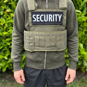 Security Patch Large XL (10 Inch) Body Armor Plate Carrier Tactical ...