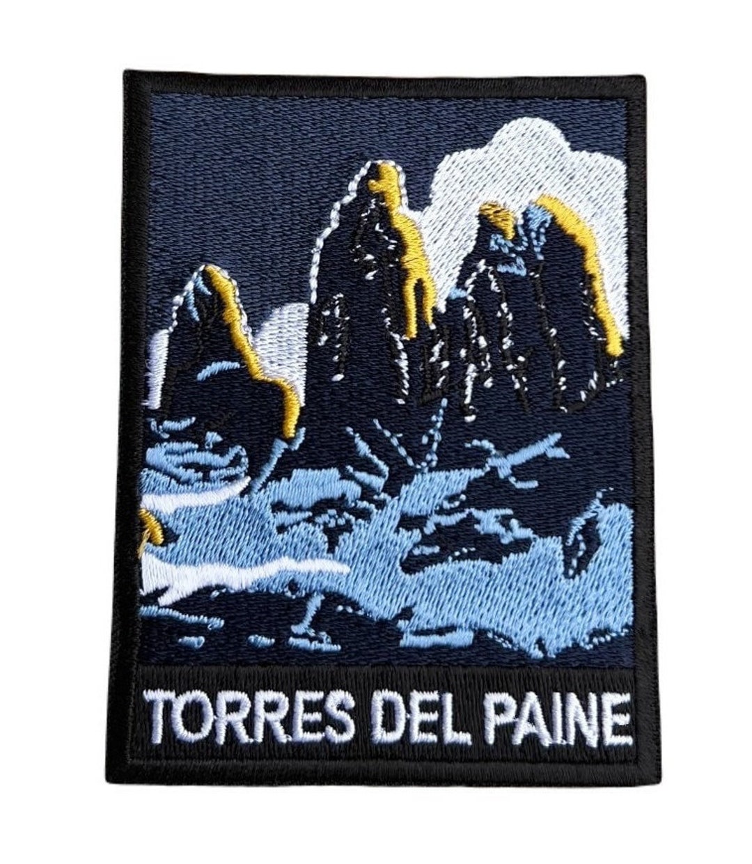 Torres Del Paine Chile Patch (3.5 Inch) Iron-on or Sew-on Badge Souvenir Travel Patagonia ...