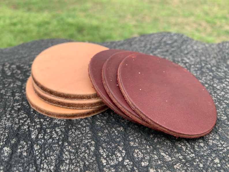 Leather Circles - Etsy