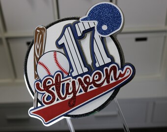 Baseball Cake Topper Printable Baseball Cake Topper Sports - Etsy
