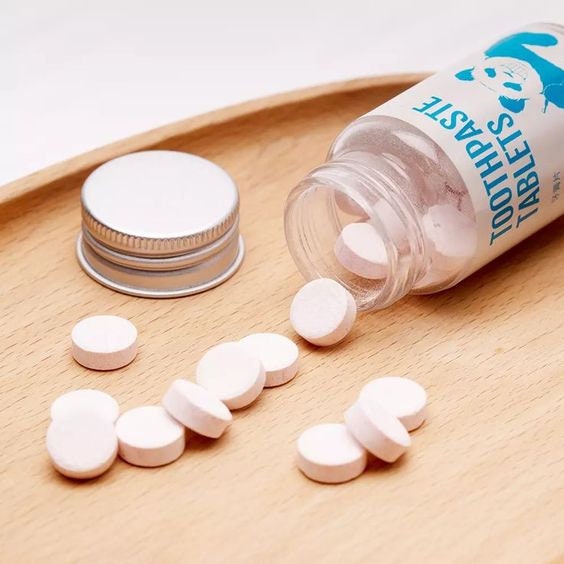 Organic Toothpaste Tablet 2 Jars X 25g Minty Fresh Zero-waste ...