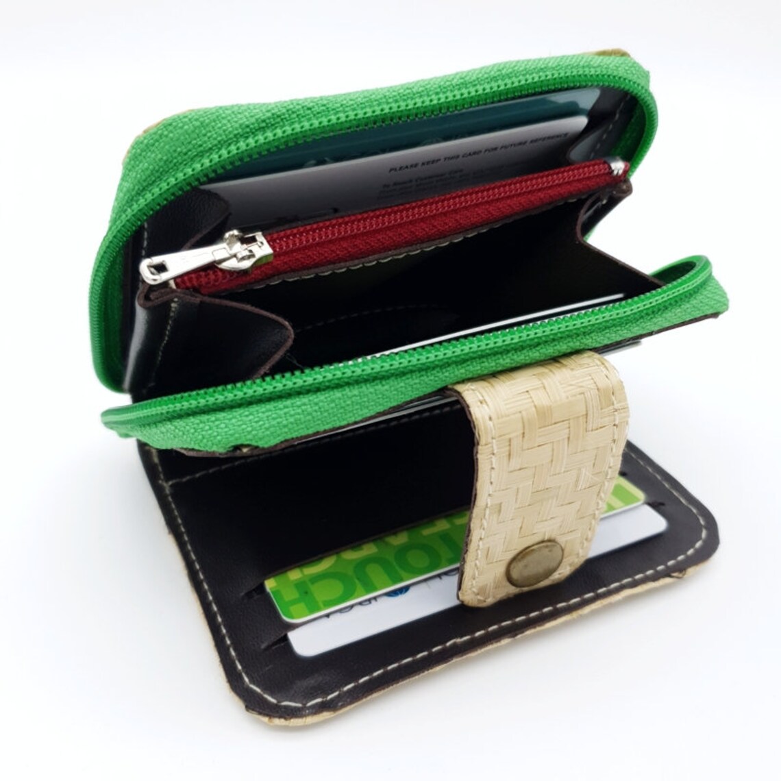 Bamboo Wallet Purse Handmade Eco-friendly & Sustainable - Etsy