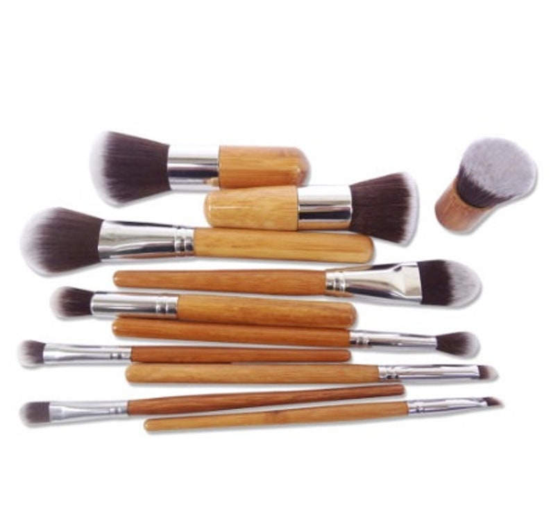 Bamboo Makeup Brushes Set 11pcs Concealer Kit Eyeshadow Powder - Etsy Bamboo Makeup Brushes Set 11pcs Concealer Kit Eyeshadow Powder - Etsy
