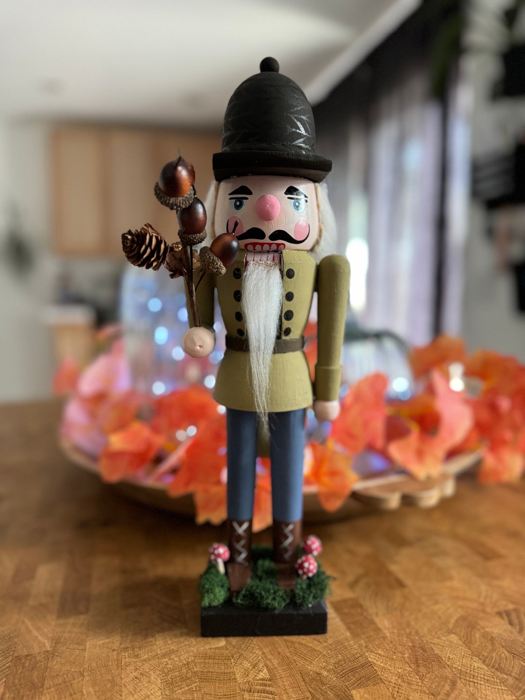 Autumn Nutcracker, Hand Crafted, Hand Painted, Seasonal Decoration - Etsy