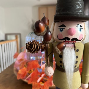 Autumn Nutcracker, Hand Crafted, Hand Painted, Seasonal Decoration - Etsy