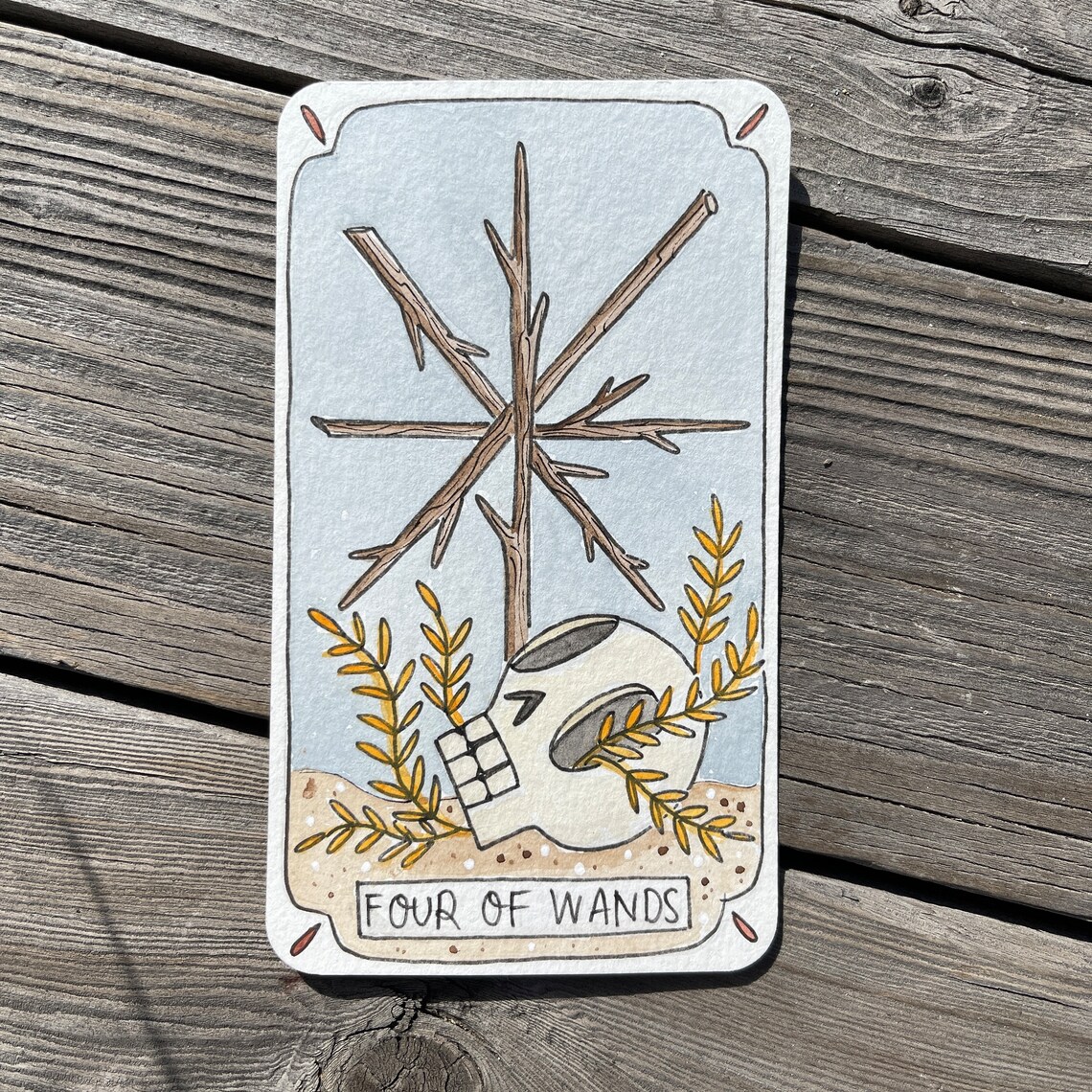 Custom Hand Painted Tarot Cards - Etsy