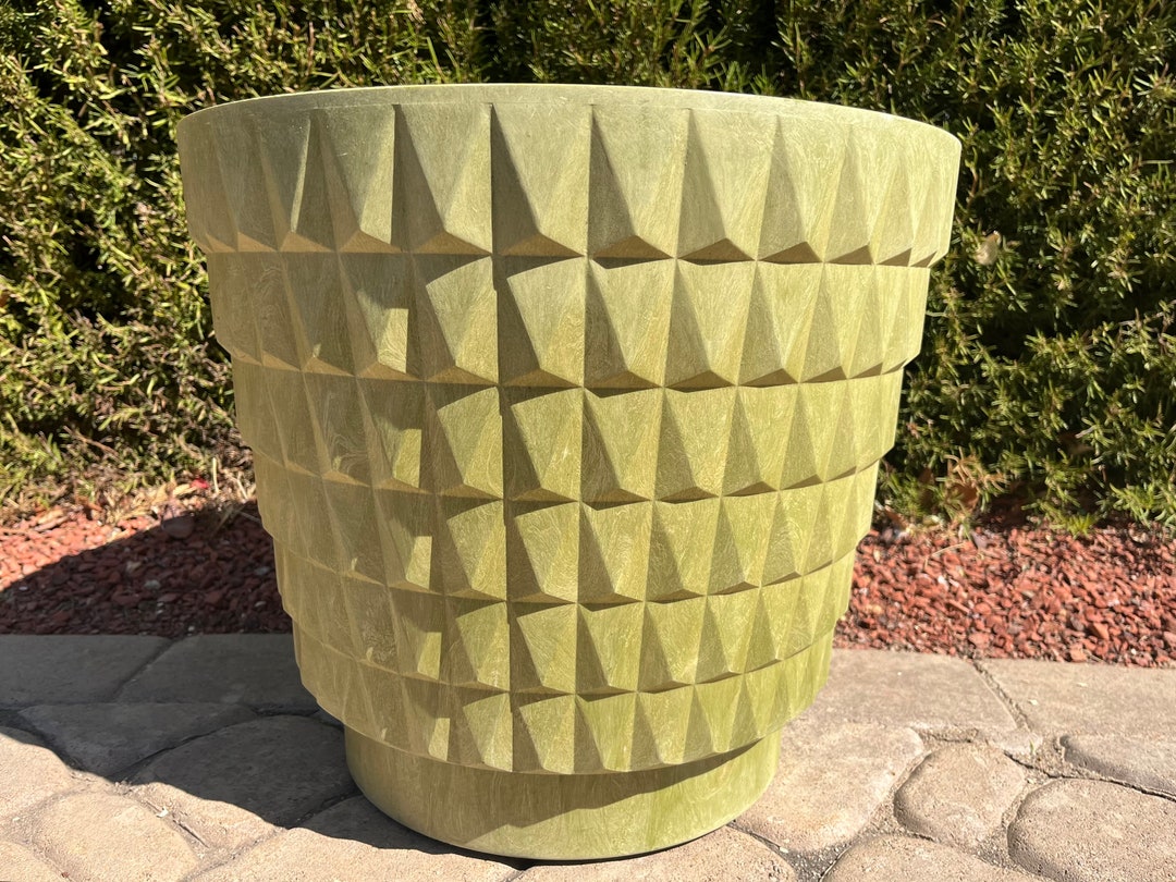 Mid Century Fesco Geometric Planter 8043 U.S.A - Etsy