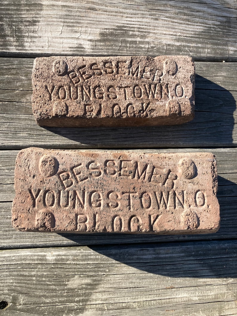 Reclaimed Brick Pavers Bessemer Block Youngstown Ohio 2 Bricks - Etsy