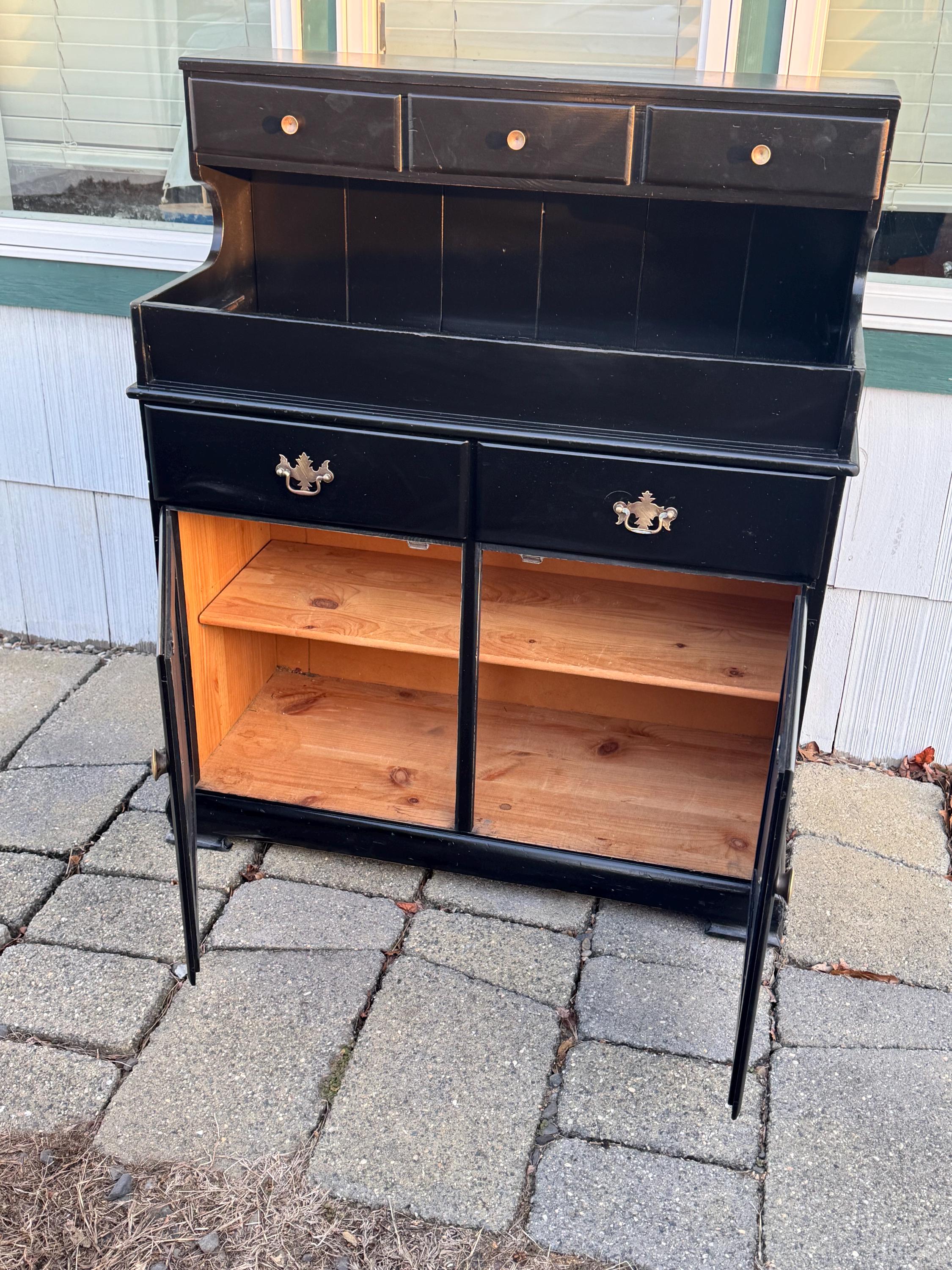 DRY SINK BAR Cabinet Buffet Black Pine - Etsy