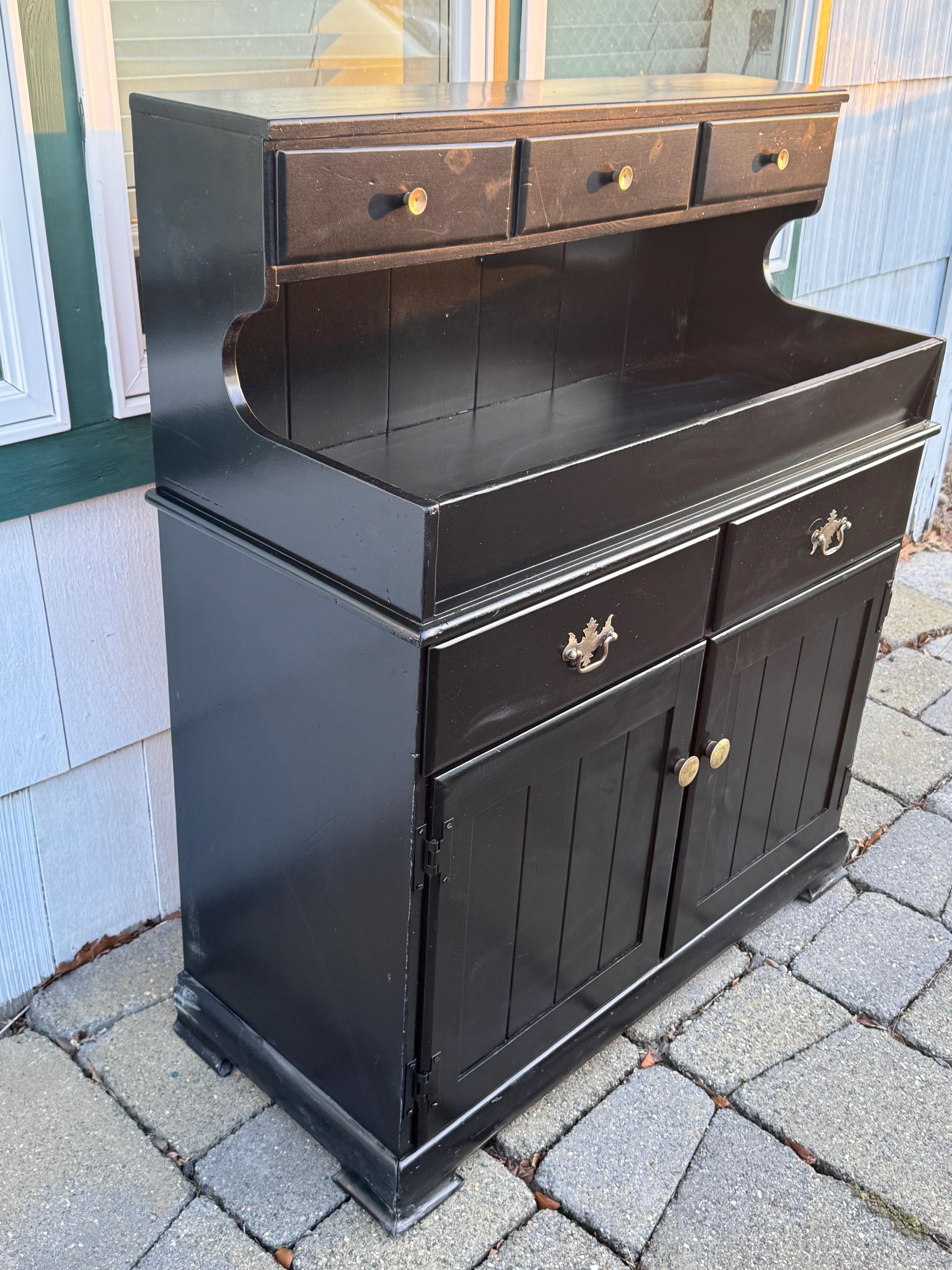 DRY SINK BAR Cabinet Buffet Black Pine - Etsy