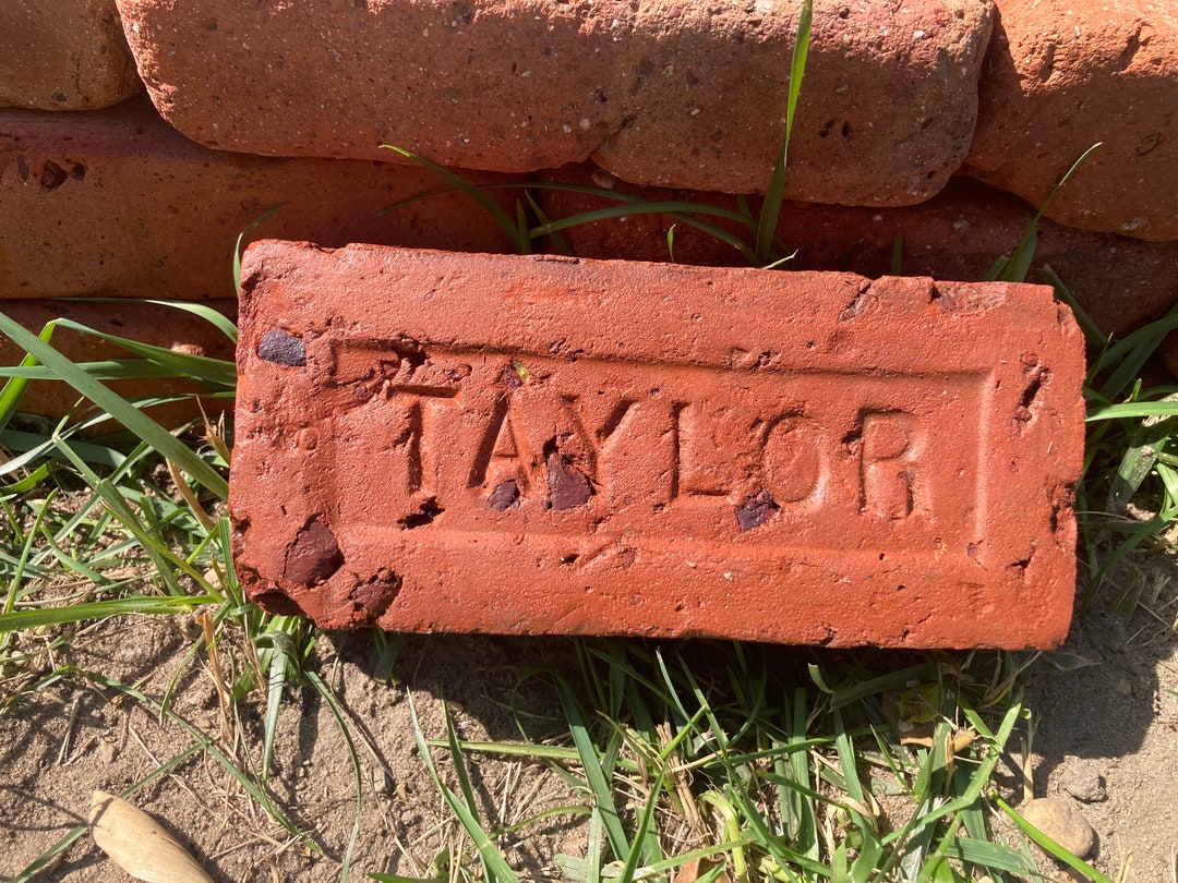 Reclaimed Brick Paver TAYLOR Brick Company Vintage Antique 1900S ...