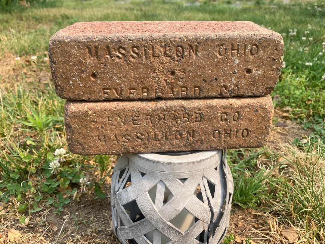 Reclaimed Brick Pavers Everhard Massillon Ohio 2 Bricks - Etsy