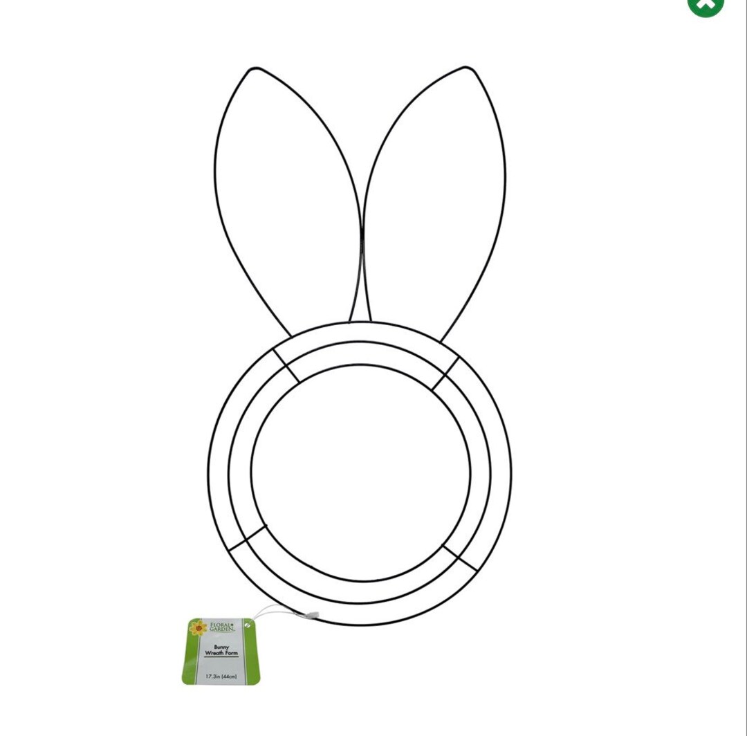5- Bunny Wreath Form, Bunny Wreath Frame,spring Wreath Form, Easter ...