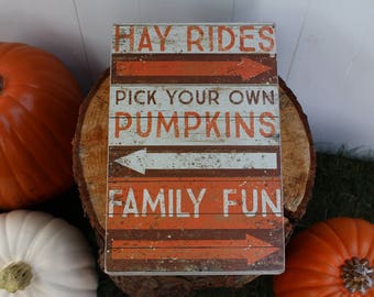 Fall wood sign | Etsy