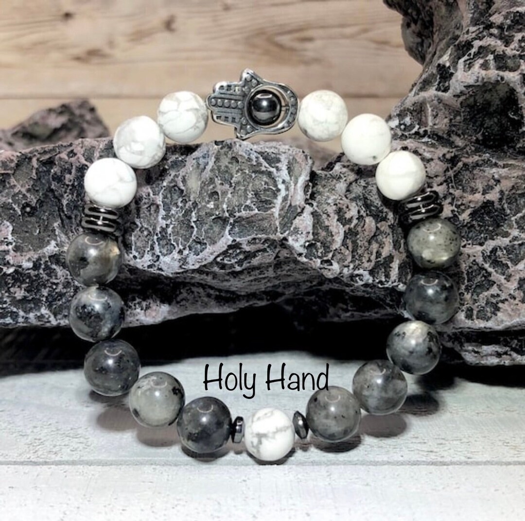 The Hand of Hamsa Bracelet | Ward off Evil | 8mm Hamsa Bracelet | Hand ...
