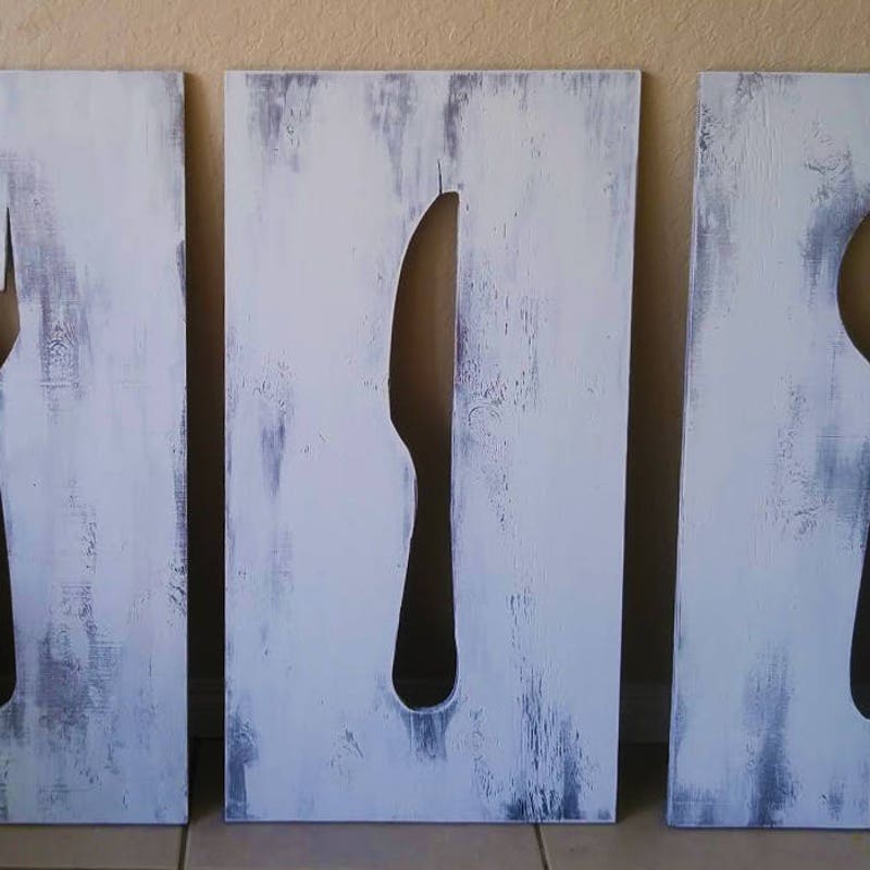 Large Fork and Spoon - Etsy