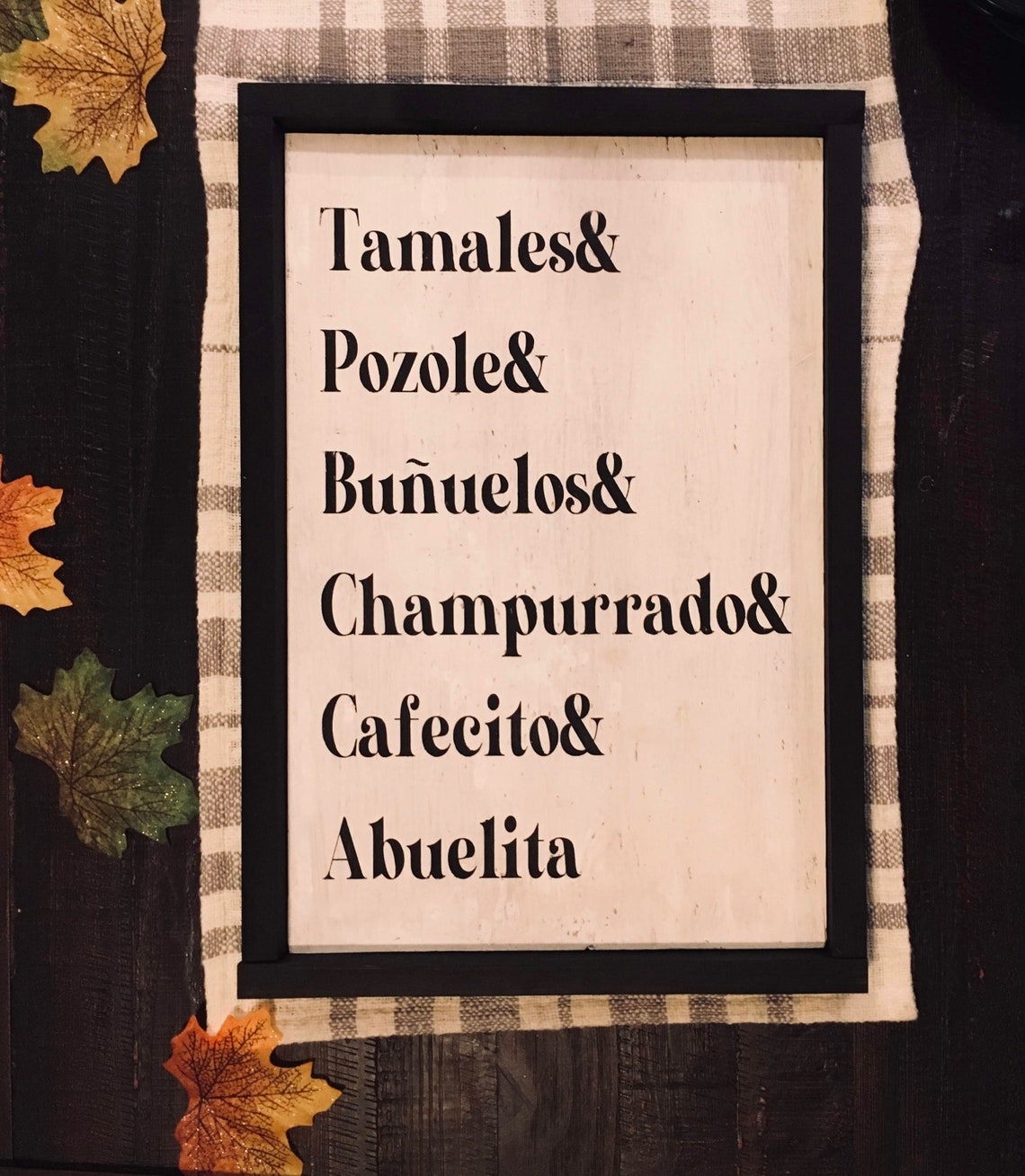 Mexican Kitchen Sign / Traditional Foods Wood Decor / Dining Room ...