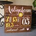 Custom Newborn Stats Wood Sign - Personalized Child/birth Announcement ...