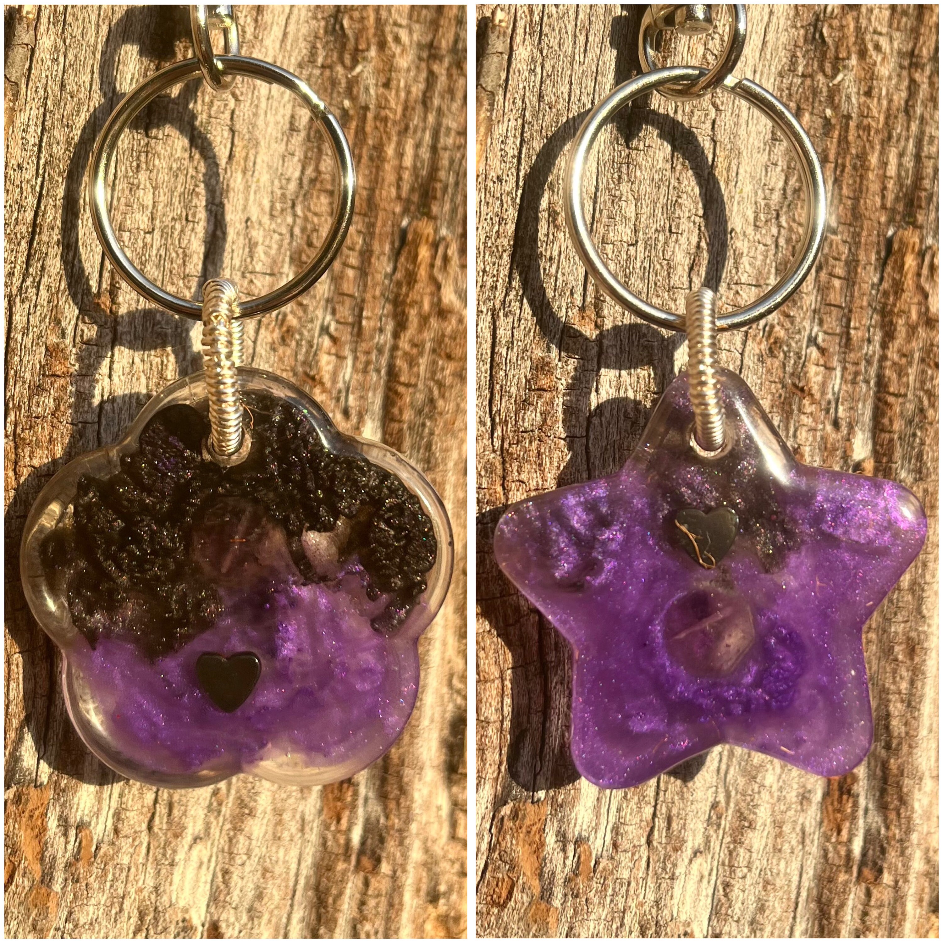 Amethyst Abyss Crystal Keychains - Etsy