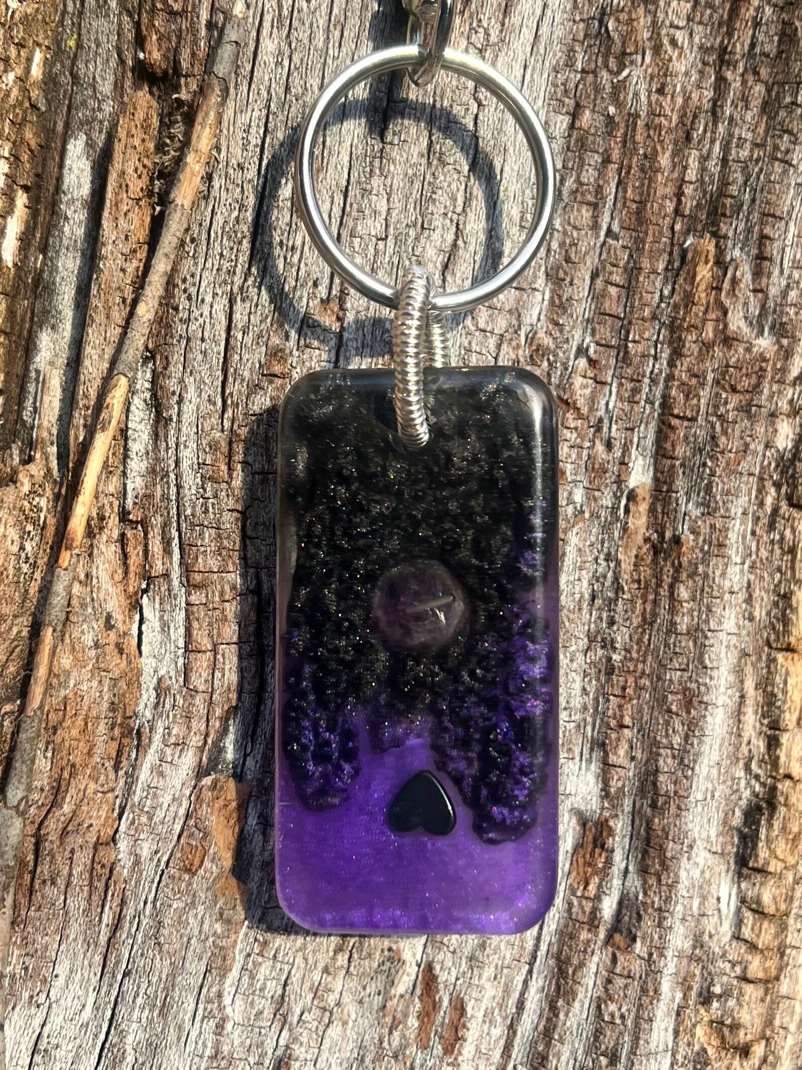 Amethyst Abyss Crystal Keychains - Etsy