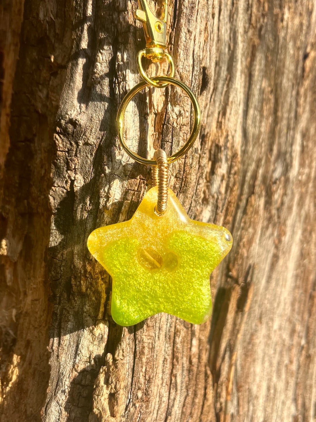 Citrine Citrus Crystal Keychains - Etsy