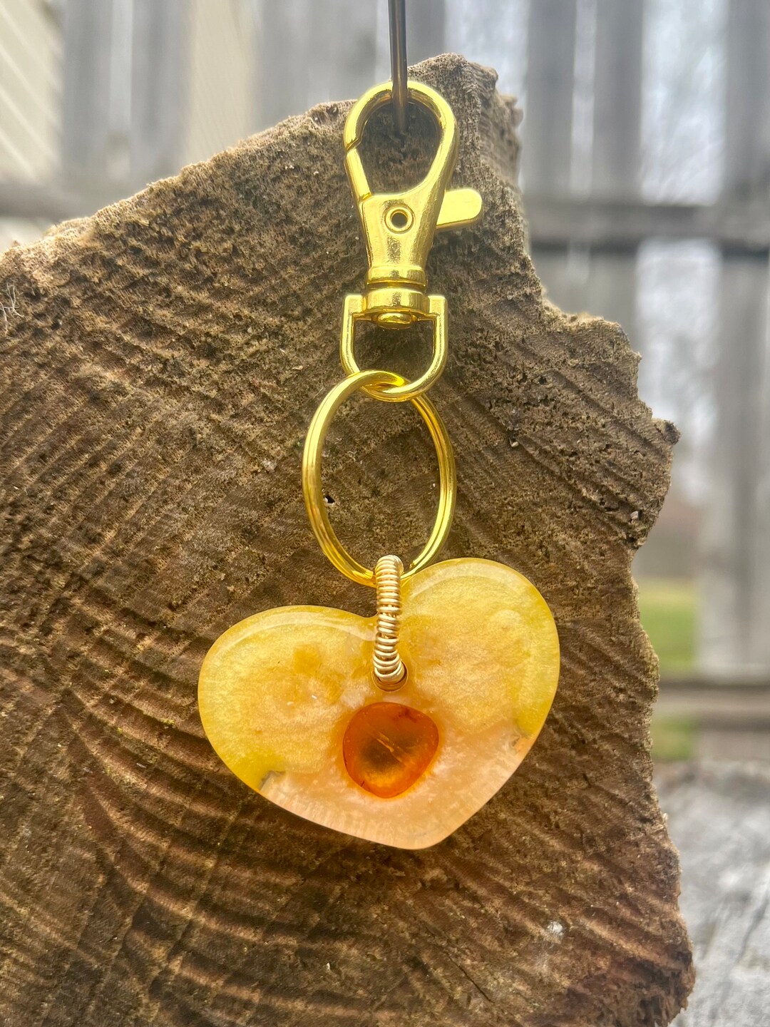 Amber Embers Crystal Keychains - Etsy