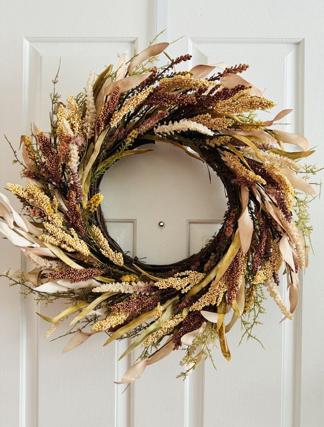 Berry Cluster Fall Wreath: Autumn Festival Door Decor (20-21”) - Etsy