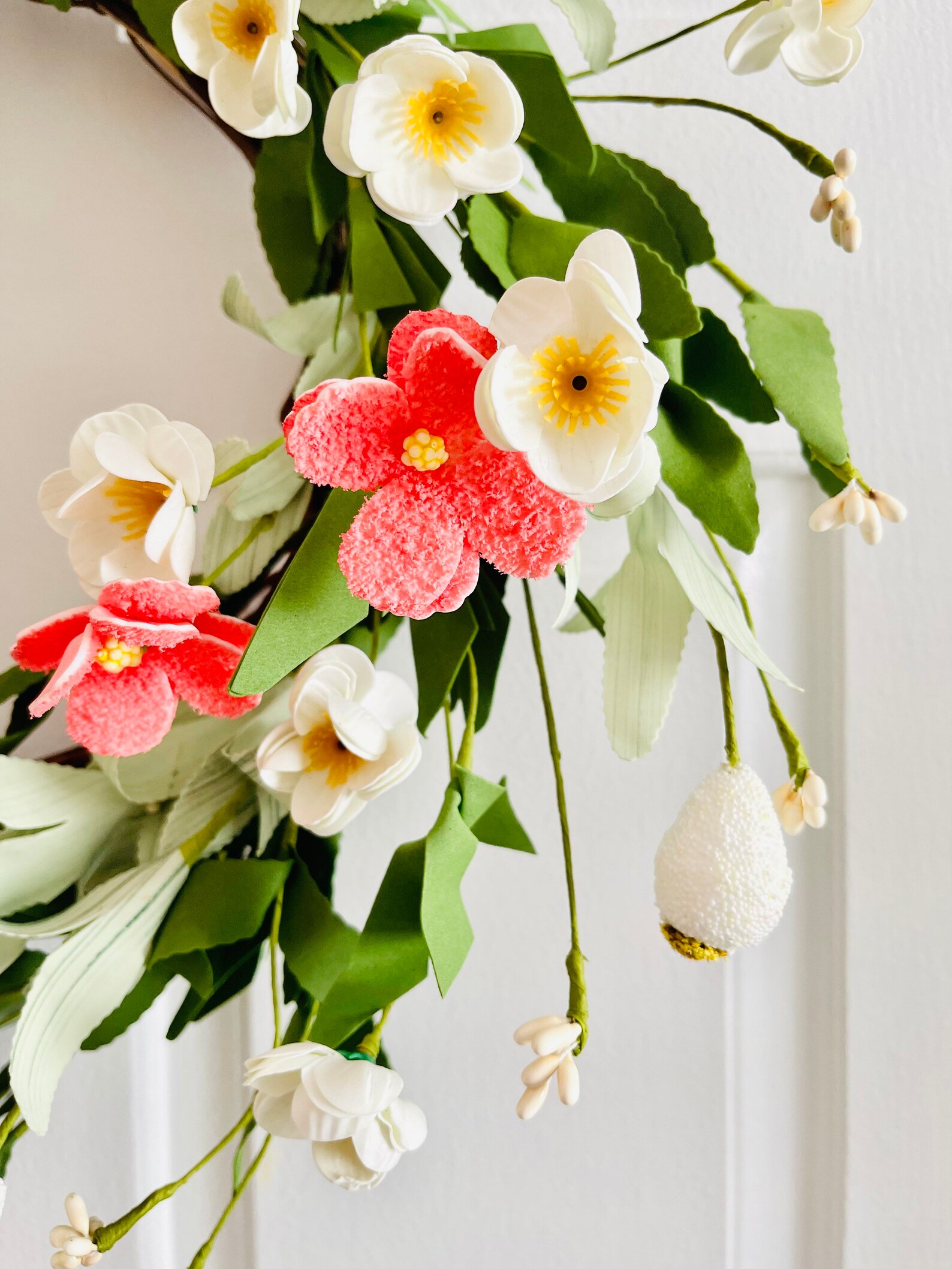 Spring Pink Flower Berry Wreath Spring Wreath for Front - Etsy