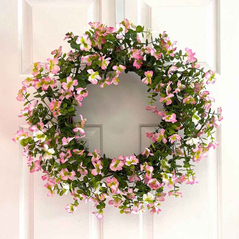 Pink Spring Wreath - Etsy