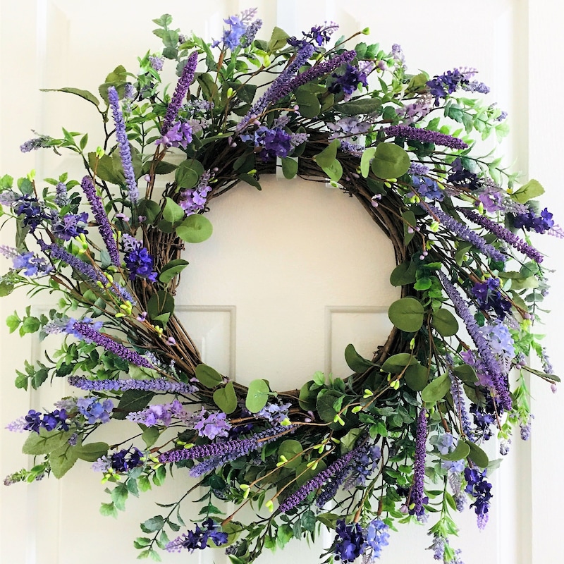 Double Door Flower Wreath - Etsy