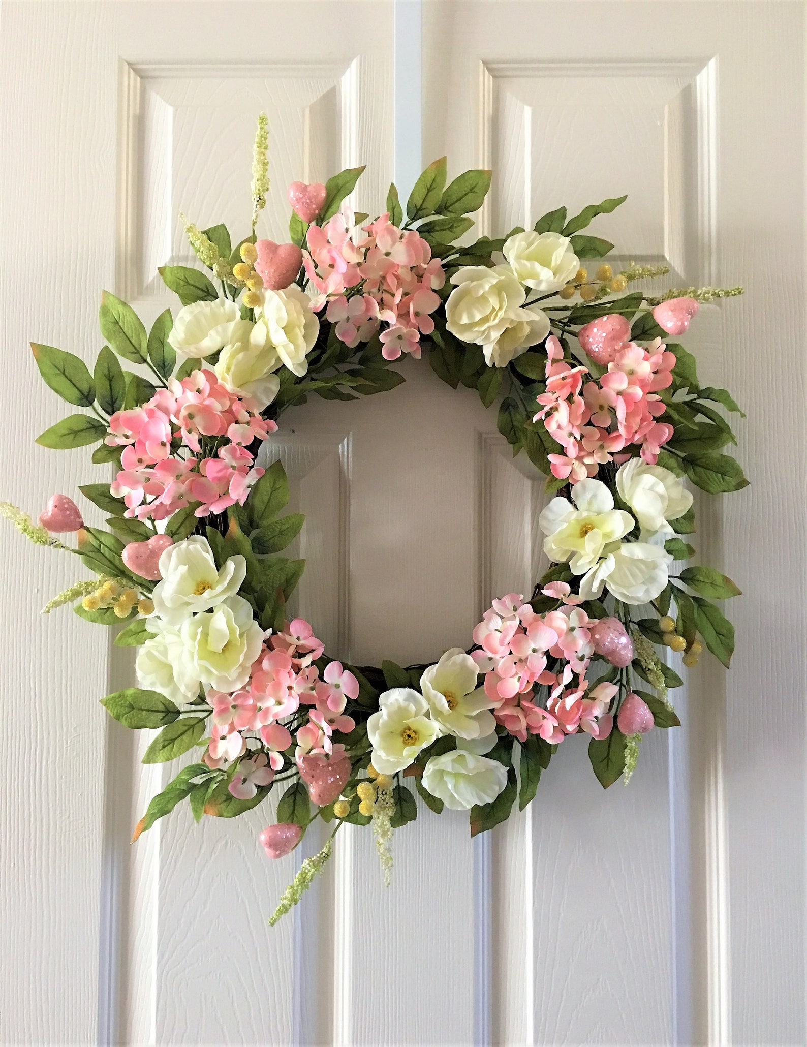 Spring Wreaths for Front Door Flower Berry Wreath Summer - Etsy