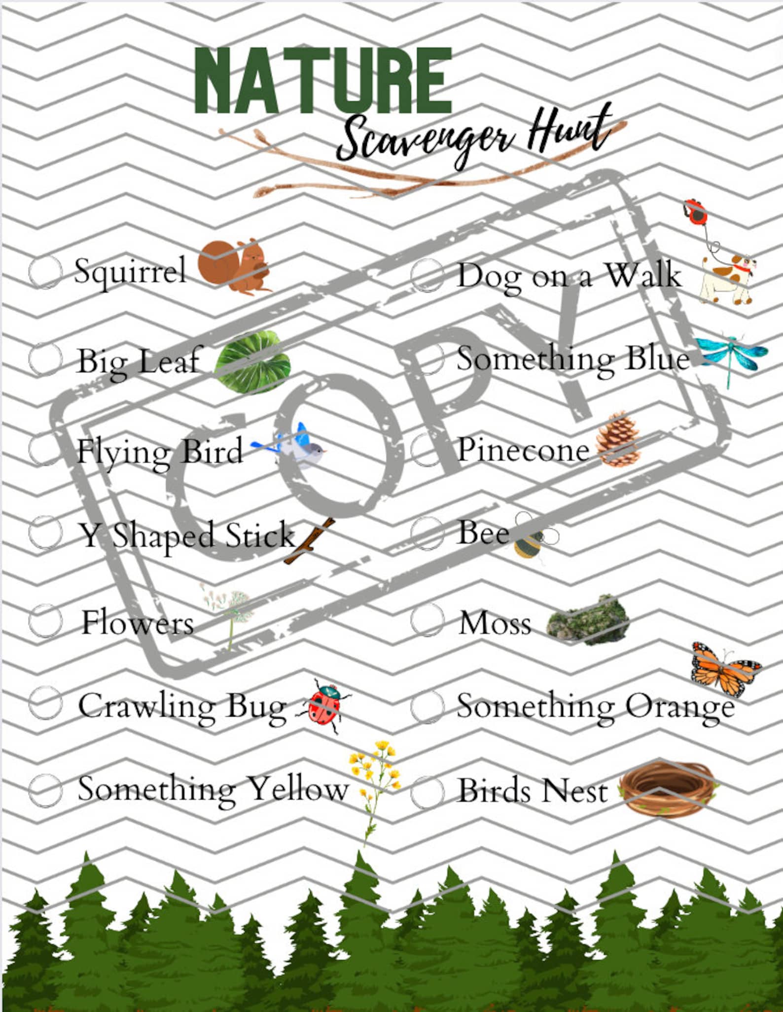 Nature Scavenger Hunt, Backyard, Outdoor, Hiking, Learning, Kids ...