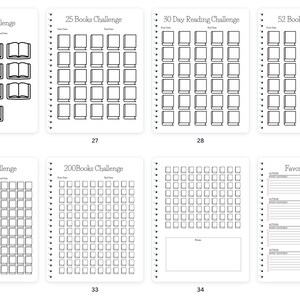 Book Reading Planner Bundle Printable, Reading Planner 2023,printable ...