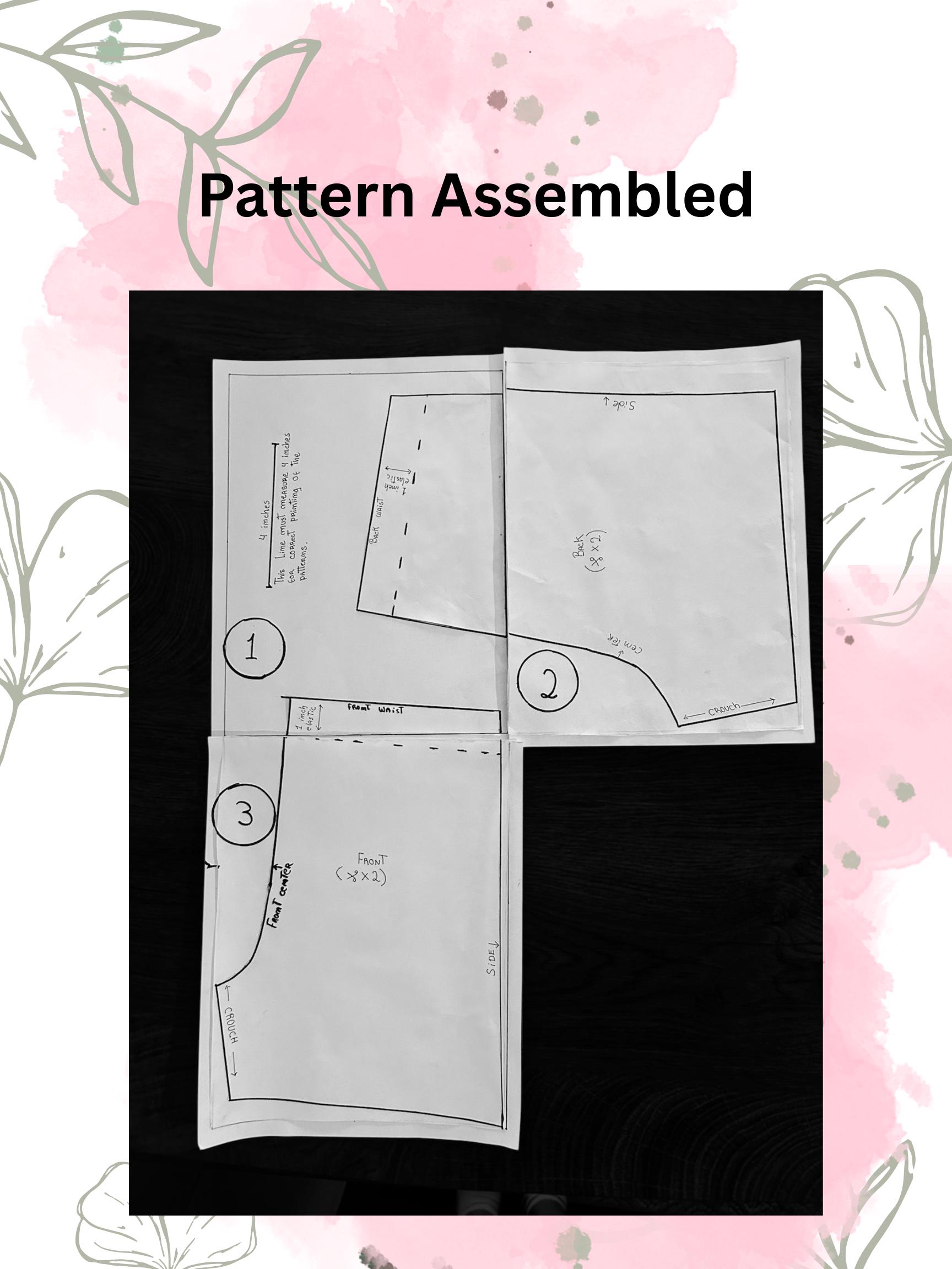 Easy Toddler Shorts PDF Sewing Pattern Sizes 2T to 4T Beginner Friendly ...