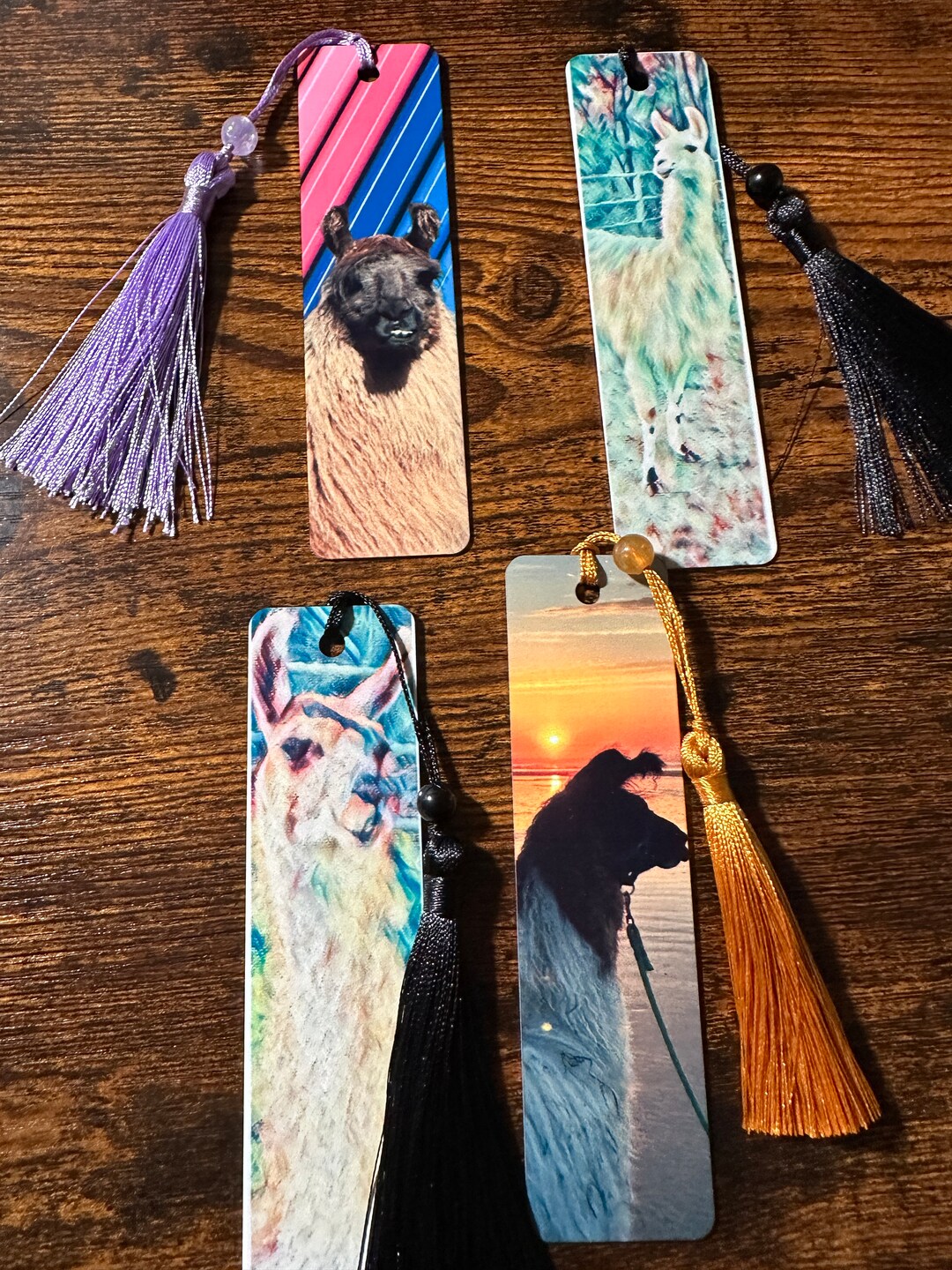 Llama Bookmarks Bookmarks With Animalsmetal Bookmarks With - Etsy