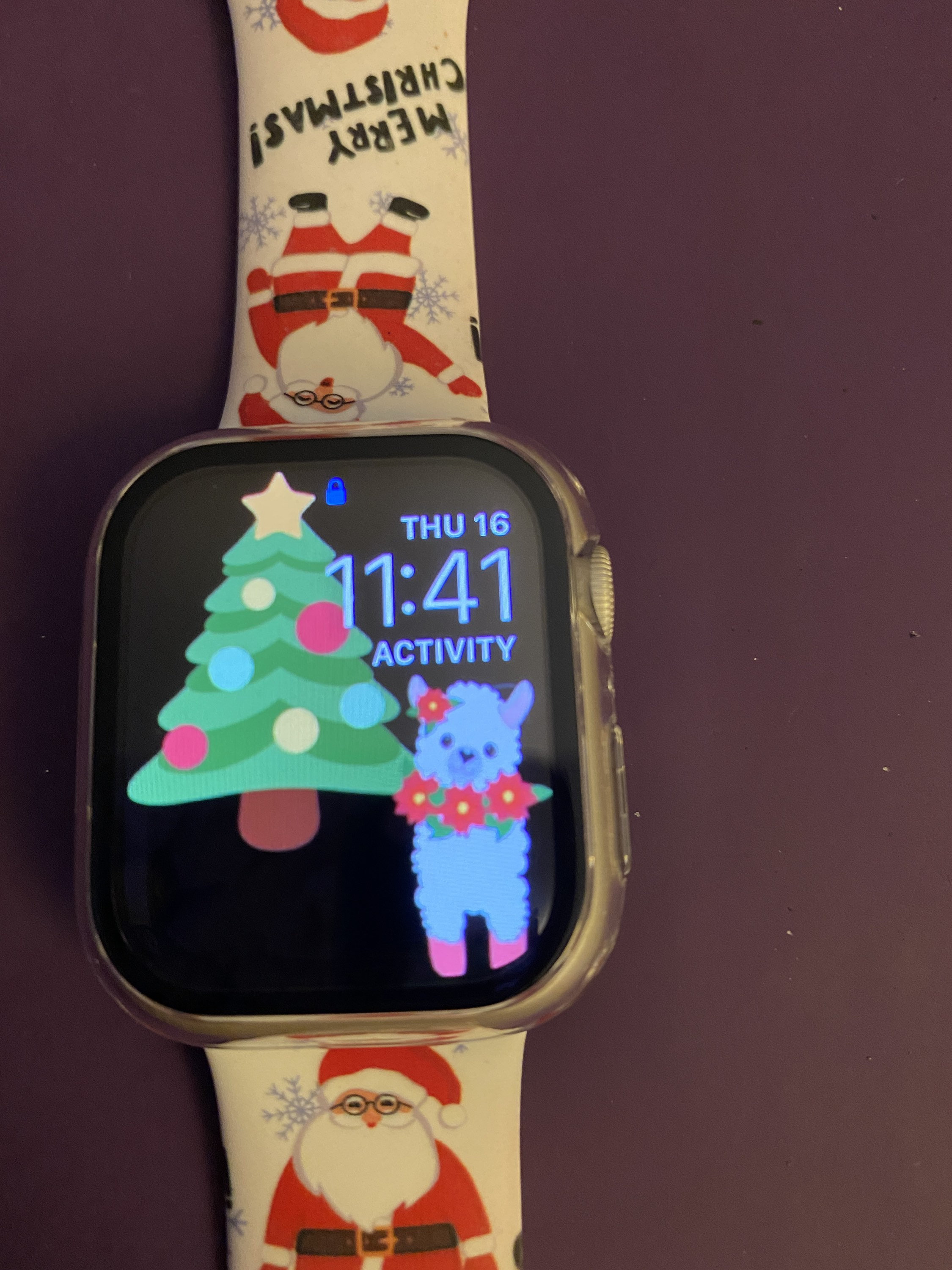 Christmas Llama Apple Watch Wallpaper and Matching Phone - Etsy