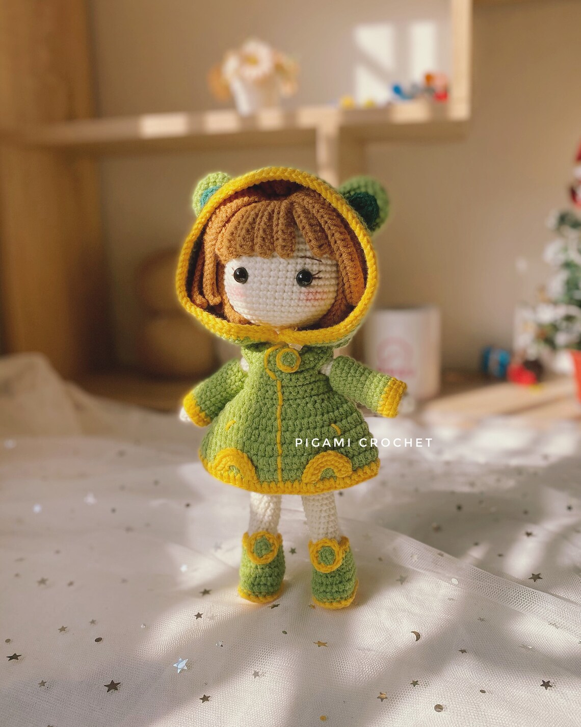 Crochet Anime Doll Pattern: Green Frog Dress Amigurumi (PDF) - Etsy