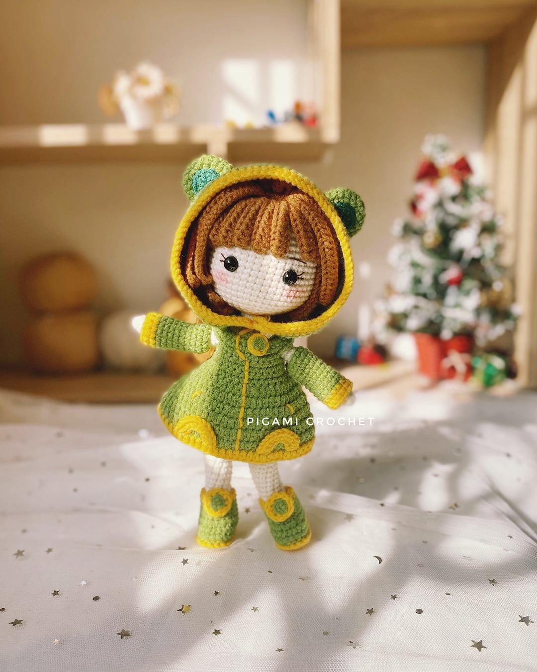 Anime Crochet Doll Pattern Amigurumi Doll Pattern, Sakura Green Frog ...