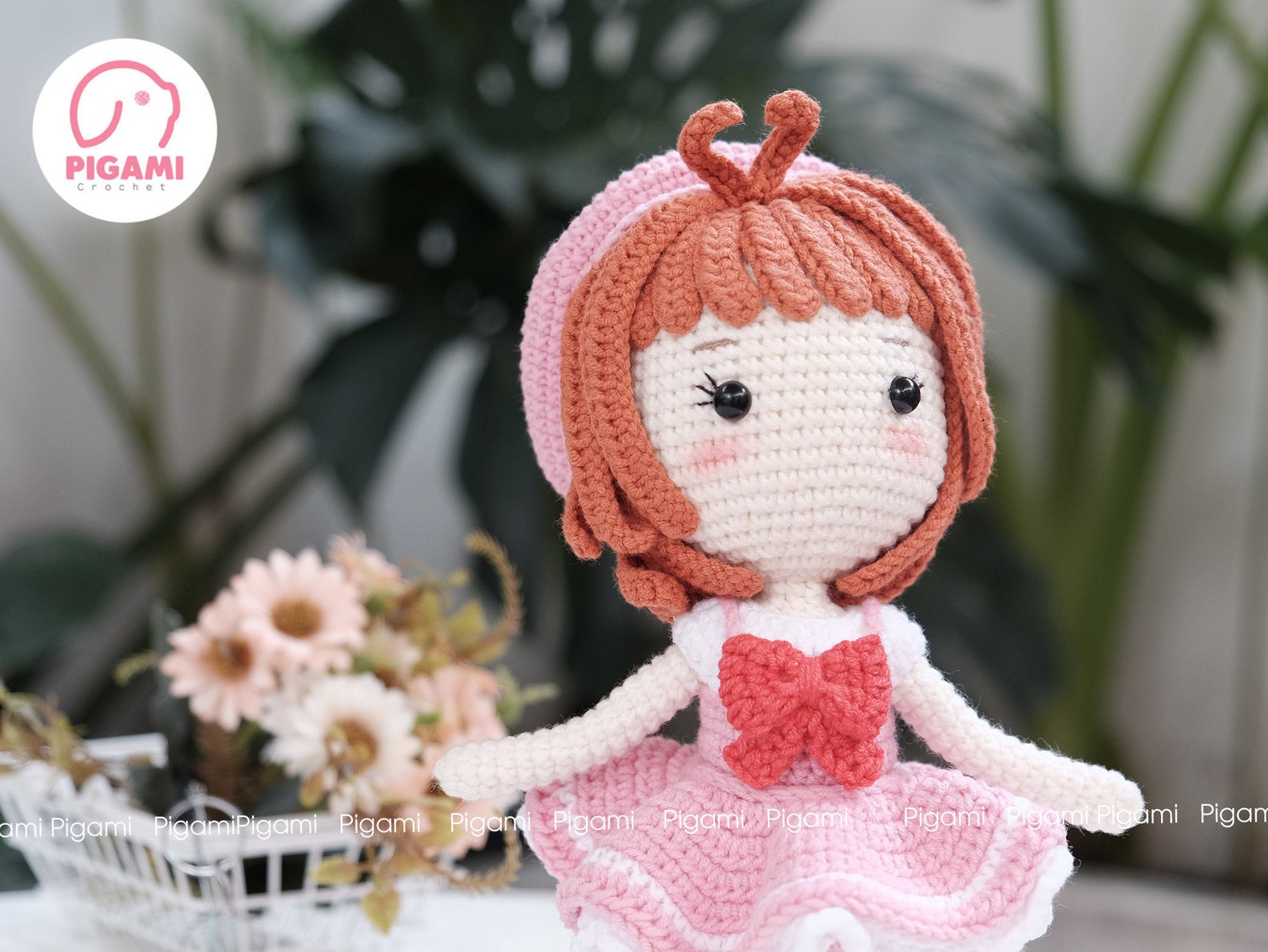 Crochet Doll Pattern for Sakura Anime Amigurumi Pattern | Etsy