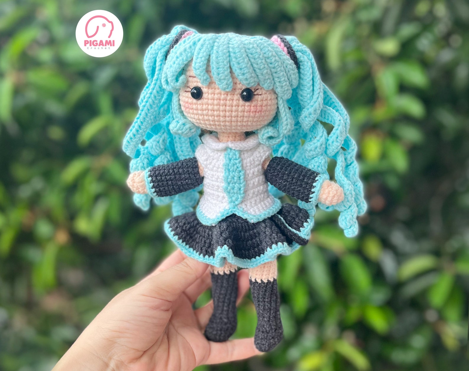 Crochet Doll Pattern, Miku Hatsu, Amigurumi Pattern Anime - Etsy